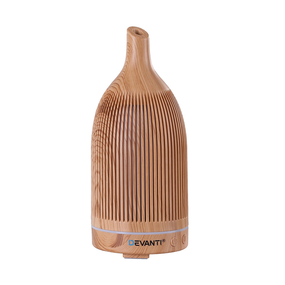 Devanti Ultrasonic Aroma Diffuser Aromatherapy 200ml LED Lights Iron H