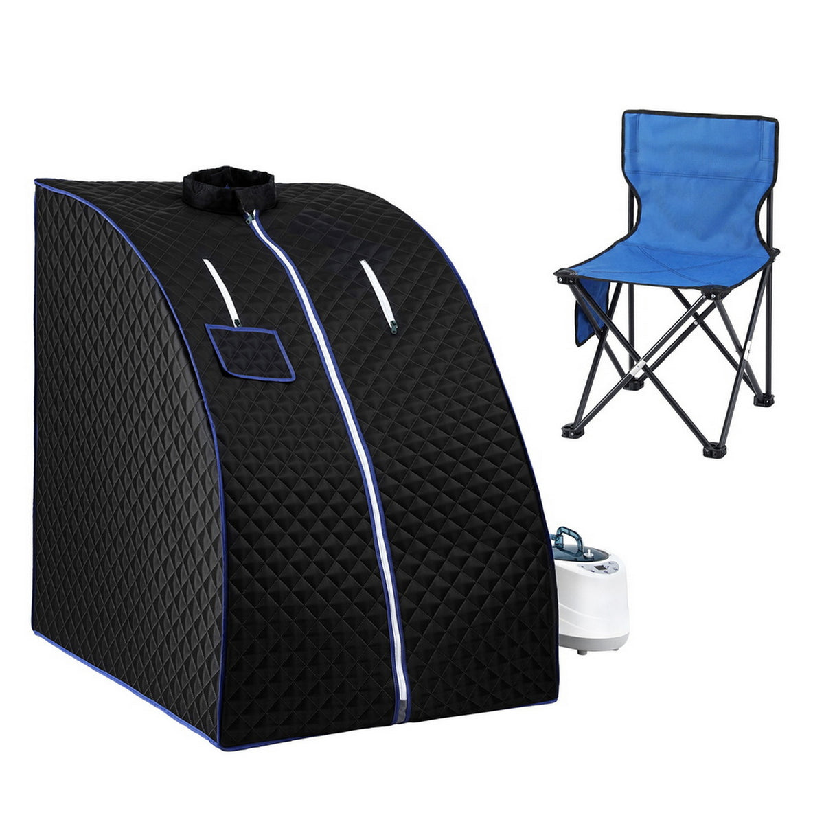 Devanti Portable Steam Sauna Tent 1000W 2L Steamer Pot Personal Home S